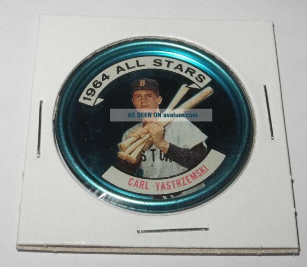 1964 Topps Baseball Coin Pin 134 Carl Yastrzemski Boston Red Sox All ...