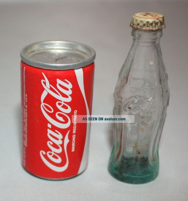 Miniature Coke Coca Cola Pop Can And Bottle Italy Vintage 2 Inches ...