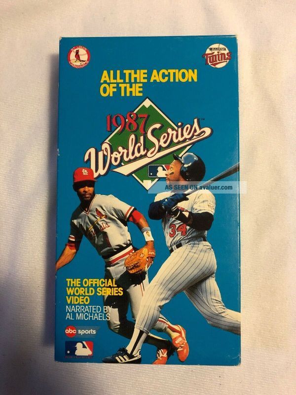 Vintage 1987 MLB World Series Twins Vs Cardinals VHS Tape Abc Sports ...