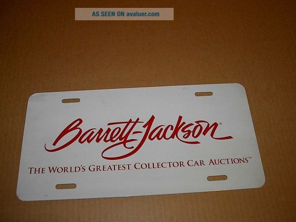 Barrett Jackson Car Aluminum Car Truck License Plate Collectors Plate ...