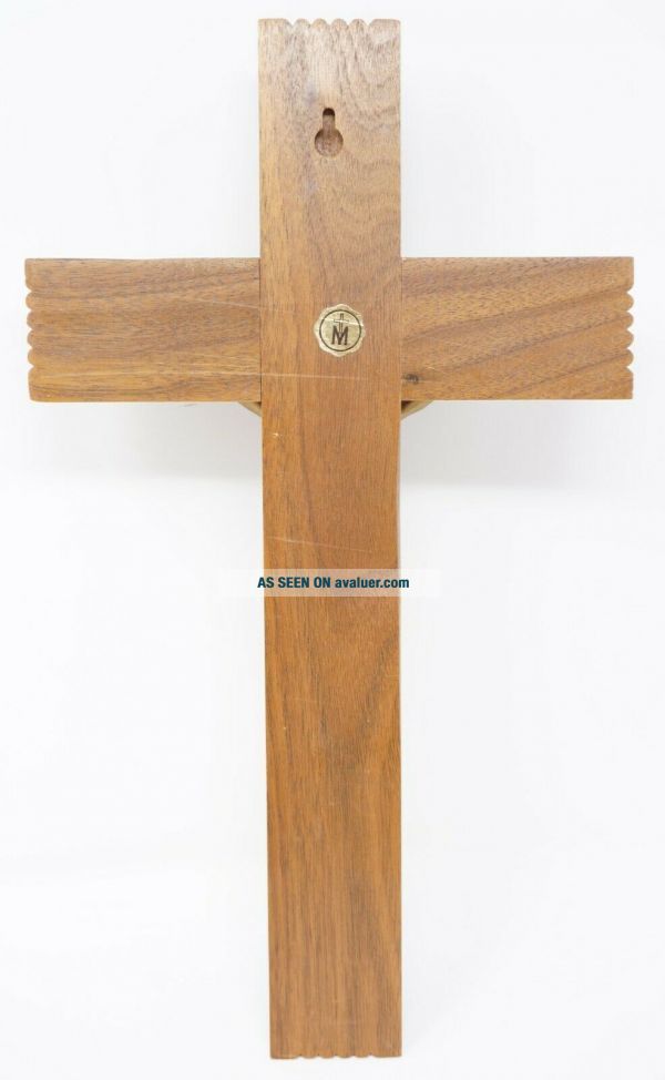 Vintage Wooden Crucifix Cross Last Rights Sick Call Anointing With ...