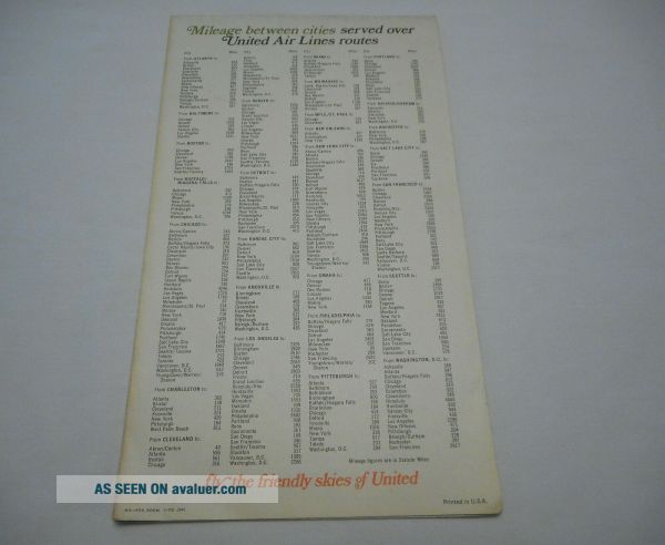 Vintage 1970 United Air Lines Airlines Atlas Map Routes | #28436018