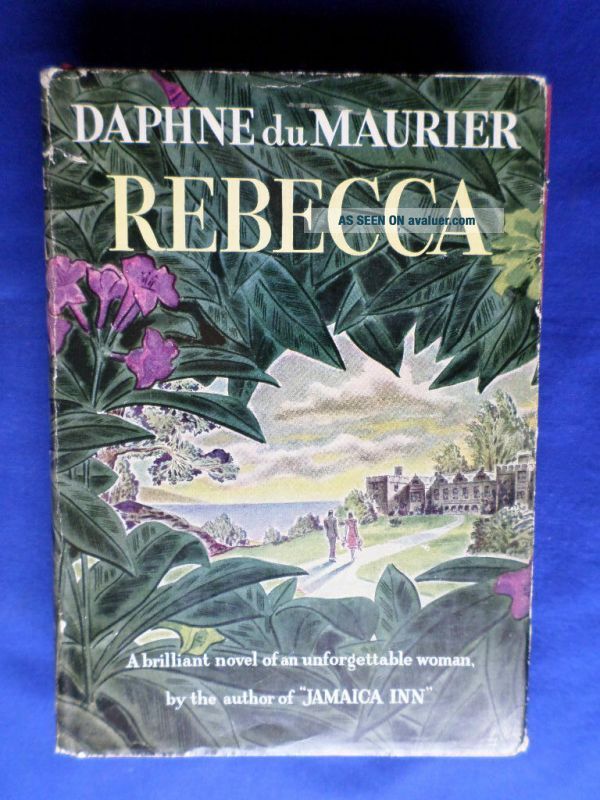 ANTIQUE BOOK REBECCA DAPHNE DU MAURIER 1939 DUSTJACKET DOUBLEDAY DORAN ...