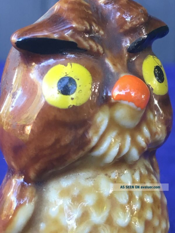 Vintage WADE Whimsie MERLIN As Owl Archimedes Disney Hatbox Porcelain ...