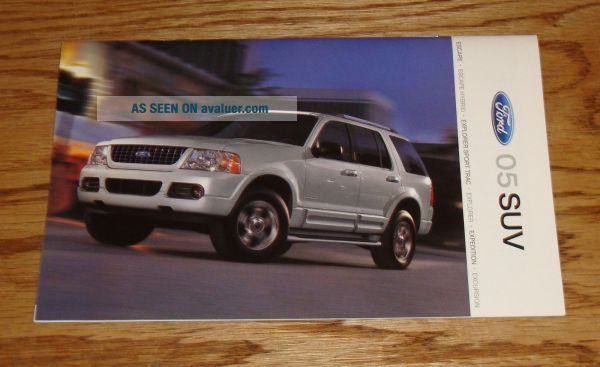 2005 Ford SUV Full Line Sales Brochure 05 Escape Explorer Expedition ...