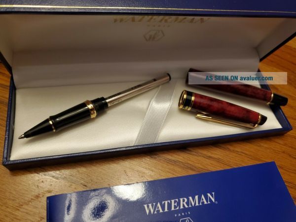 Vintage Wooden Waterman Ball Point Pen In Case Paris | #28785948