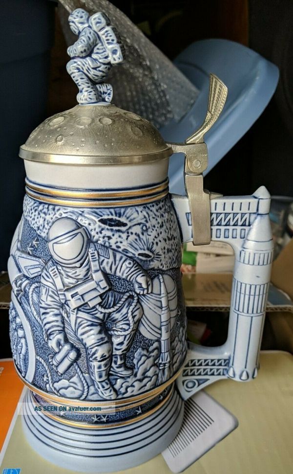 Vintage CONQUEST OF SPACE Beer Stein By Avon 1991 Astronaut NASA ...