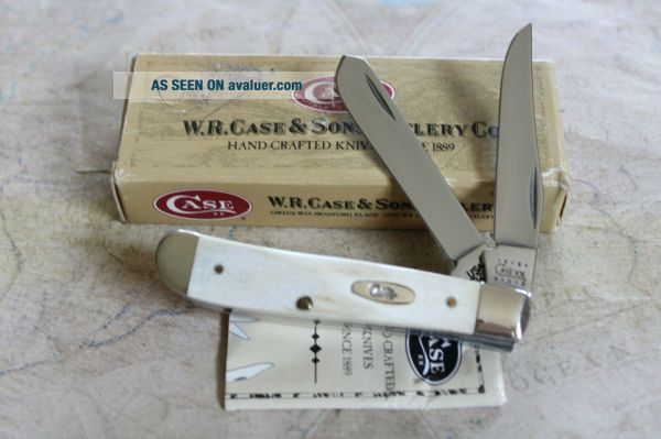 2000 Case XX USA 10 Dot Vintage Stag 2 Blade Mini Trapper Knife V5207 ...