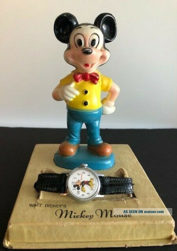 Vintage Mickey Mouse INGERSOLL1970s Wrist Watch With Stand | #28684204