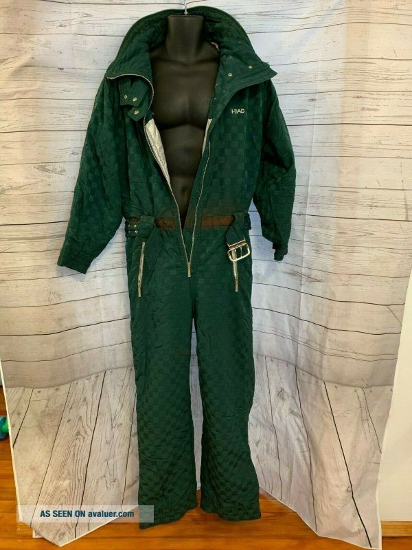 Vintage Head Sportwear Men’s A One Piece Snow Ski Snowsuit Zipper Front ...