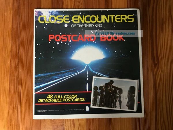 Close Encounters Of The Third Kind Postcard Book Vintage 1978 Complete ...