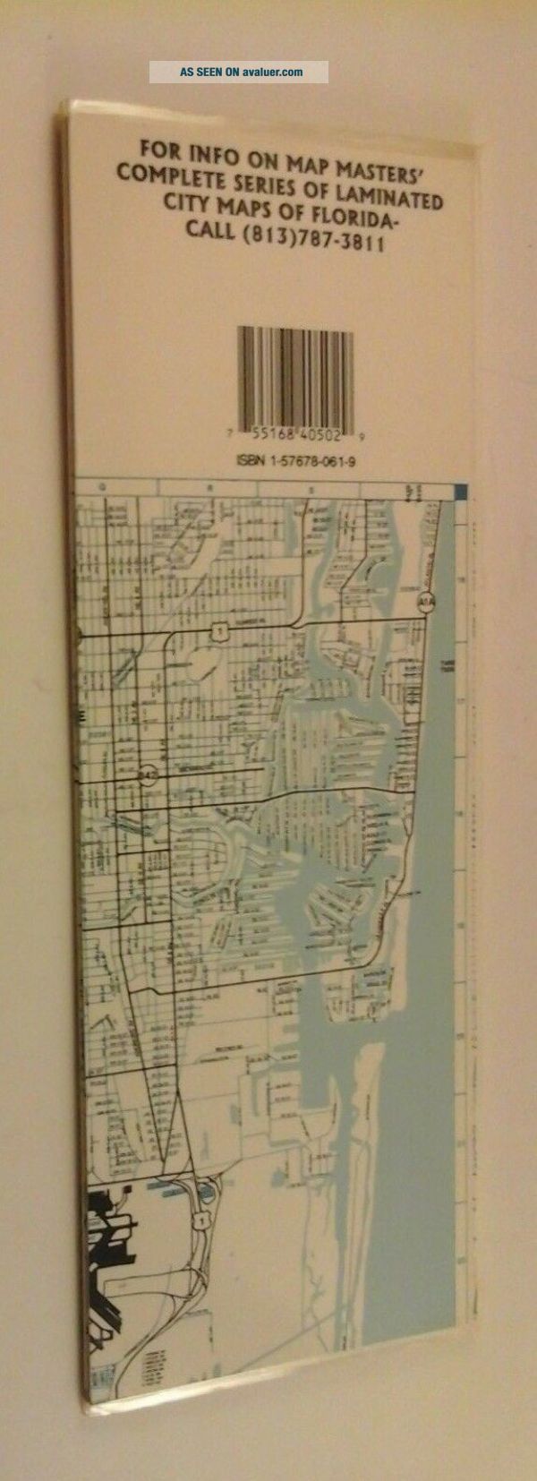 1996 Map Masters By Frog Maps - Laminated Folding Map Of South Broward ...