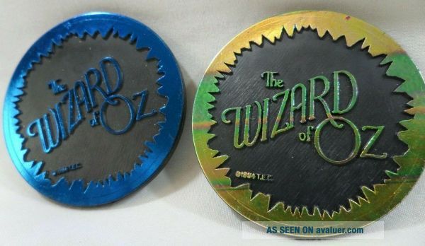 2 Vintage Plastic Pog Slammers The Wizard Of Oz 1994 Gripper KINI USA ...