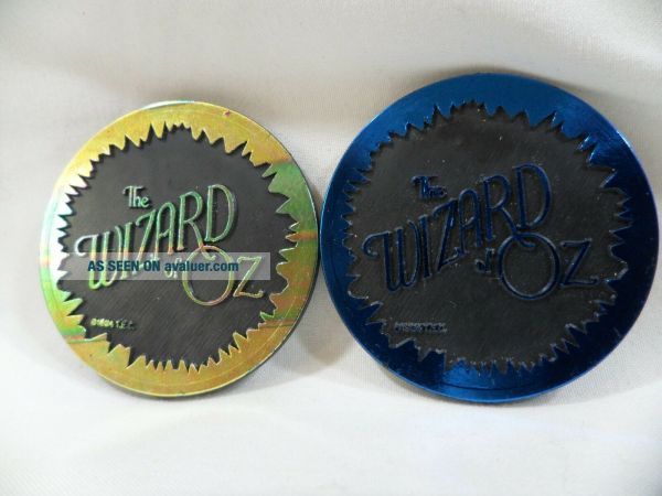 2 Vintage Plastic Pog Slammers The Wizard Of Oz 1994 Gripper KINI USA ...