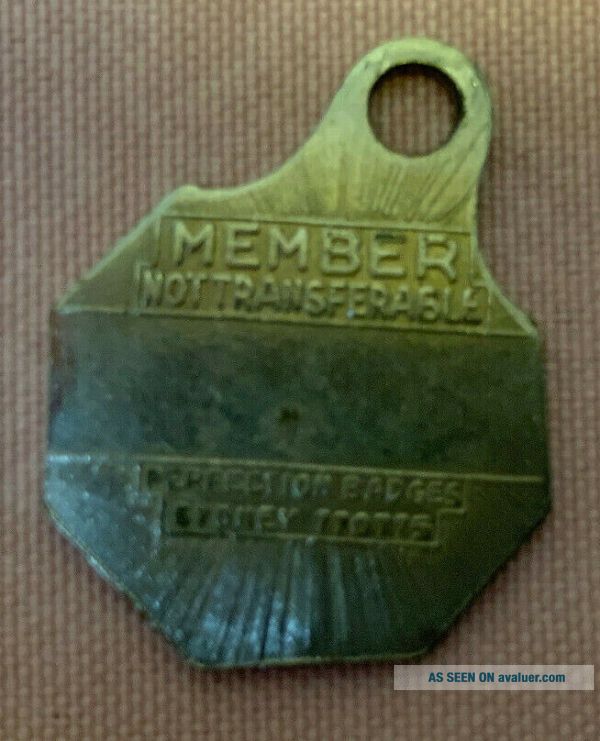 Vintage 1978 St George LEAGUES CLUB MEMBERSHIP BADGE Sydney Australian ...