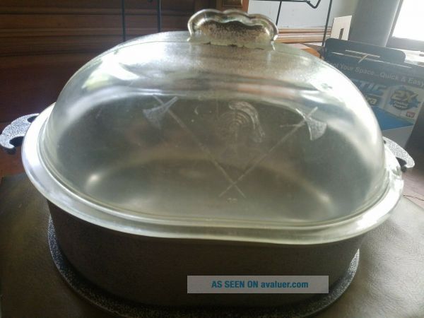 Guardian Ware Large Vintage Aluminum Dutch Oven Roaster Pan With Domed ...