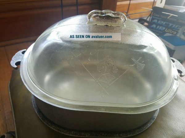 Guardian Ware Large Vintage Aluminum Dutch Oven Roaster Pan With Domed ...