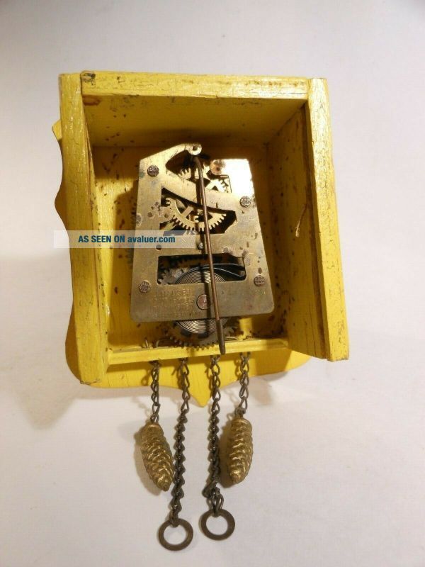 Vintage Josef Hauser West German Miniature Grandfather Clock | #29069422