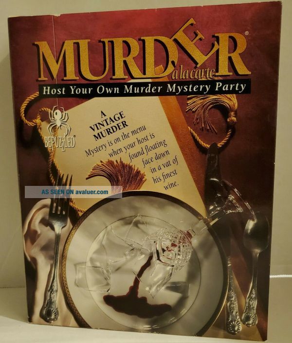 Vintage Murder A La Carte Mystery Dinner Party Game: A French Vintage ...