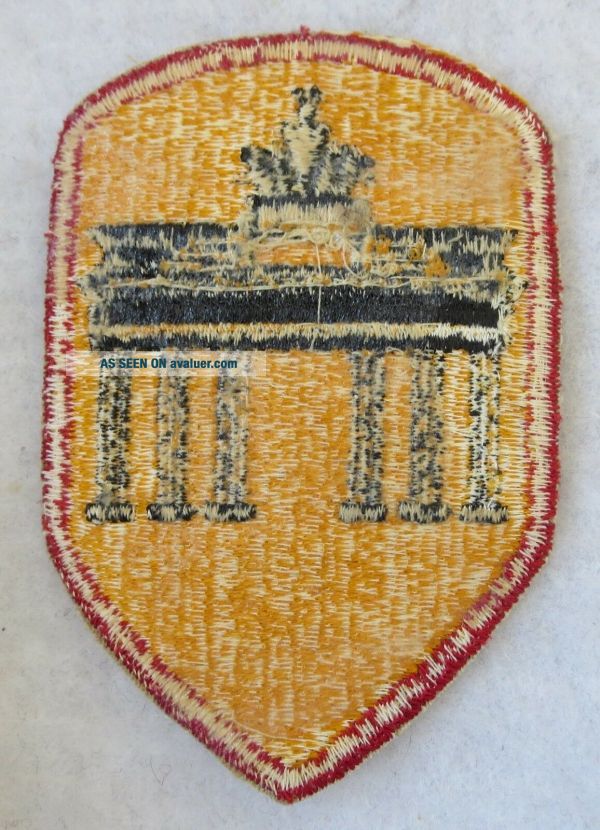 1940s US ARMY Post WW2 BERLIN GERMANY OCCUPATION PATCH BRANDENBURG GATE ...