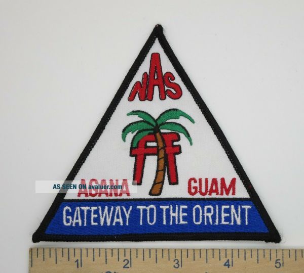 US NAVY PATCH NAVAL AIR STATION NAS AGANA GUAM Vintage | #29083383