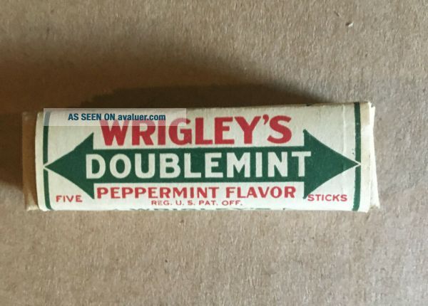 WWII Vintage Wrigley’s Doublemint Peppermint Gum Pack/Wrapper | #28828077