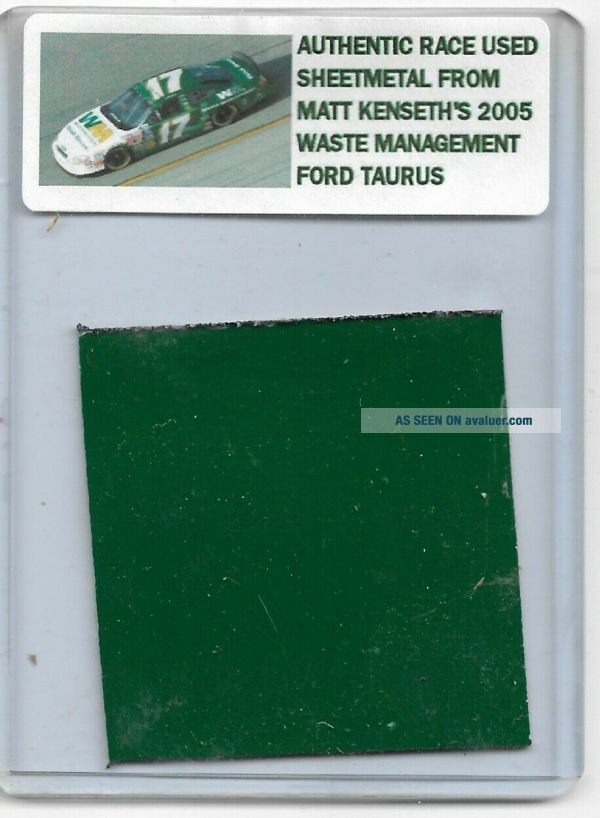 MATT KENSETH NASCAR RACE SHEET METAL WASTE MANAGEMENT CAR PIECE 2005 N ...