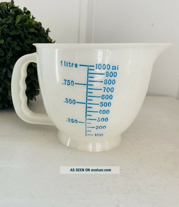 Tupperware VINTAGE 4 Cup Measuring Pitcher (RED/BLUE MEASUREMENTS ...