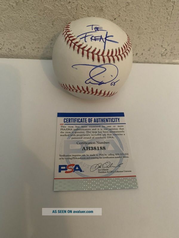 Tim Lincecum San Francisco Giants Signed Autograph MLB Baseball PSA/DNA ...