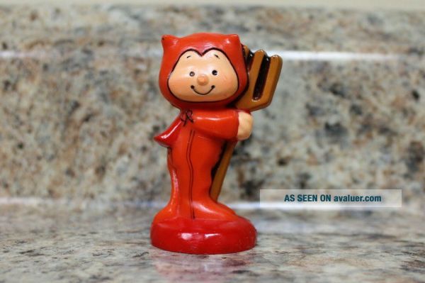 VINTAGE 1975 HALLMARK HALLOWEEN RED DEVIL MERRY MINIATURE | #29046360