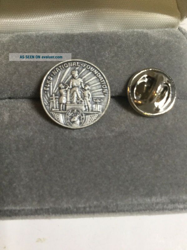 Vintage Elks National Foundation BPOE Fraternal Men ' S Tie Tack Lapel ...