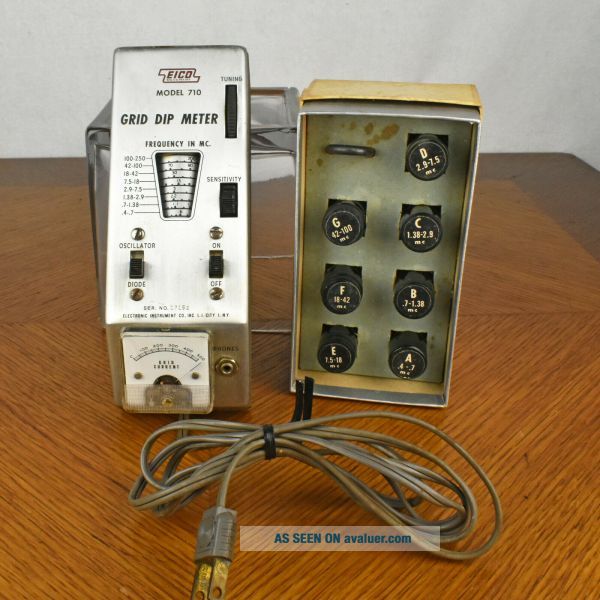 Vintage EICO Model 710 Grid Dip Meter With Coils | #29062864