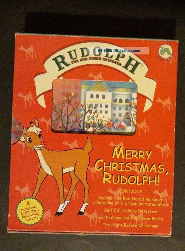 Vintage Set Of 4 Christmas Books Rudolph The Red Nosed Reindeer And 3 ...