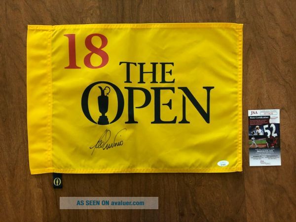 LEE TREVINO SIGNED UNDATED BRITISH OPEN GOLF FLAG AUTOGRAPH JSA 100 ...