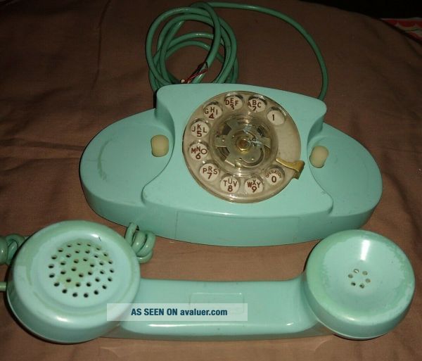 Vintage Northern Electric Princess Rotary Phone 701B Aqua Blue 1961 ...
