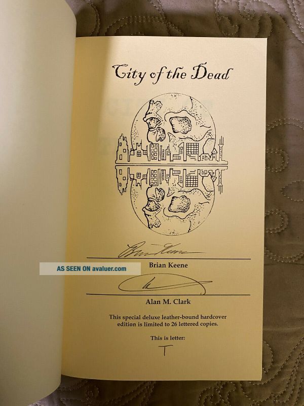 Brian Keene CITY OF THE DEAD Lettered Edition Delirium Books | #29175238