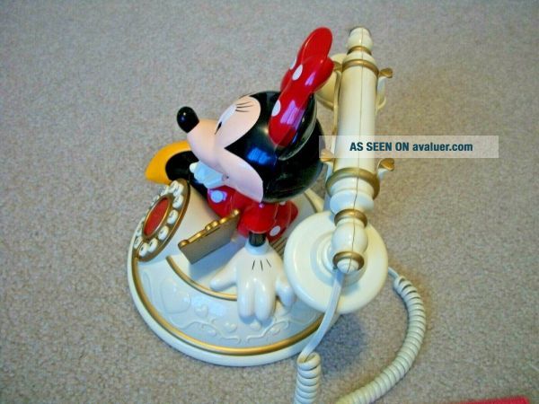 Vintage Walt Disney Minnie Mouse Desk Telephone - Rotary | #29205470