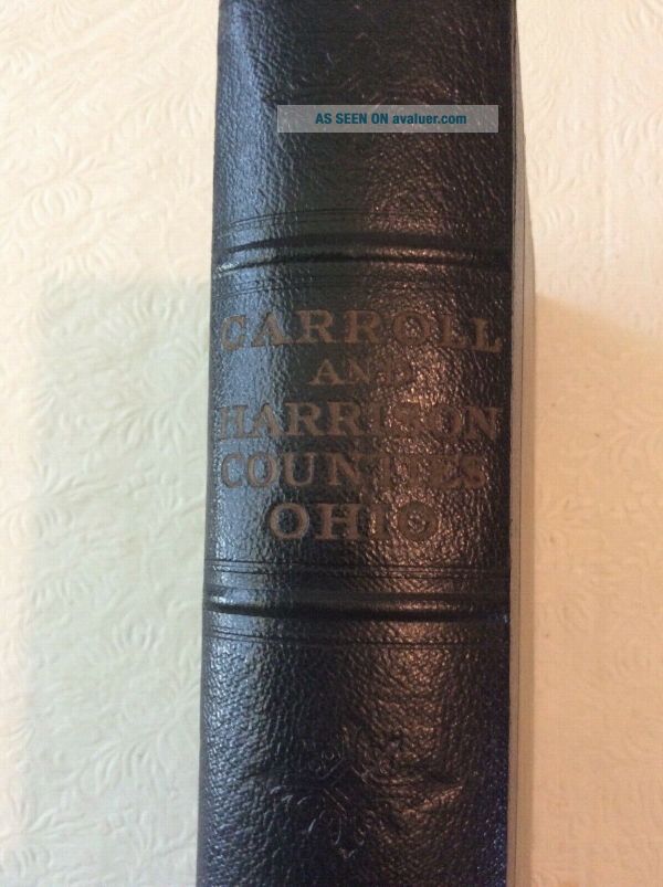 VINTAGE HISTORY OF CARROLL AND HARRISON COUNTIES VOL I 1921 HARDCOVER ...