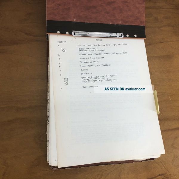 Vtg Pittsburg McNally Manufacturing Engineering Drawings Drafting Room ...