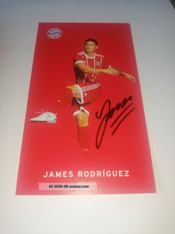 James Rodriguez Fc Bayern München Autograph Card | #29235481