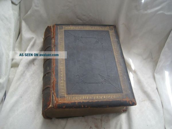 HUGE Vintage Religious HARDBACK BIBLE 19th Century OLD TESTAMENT ...