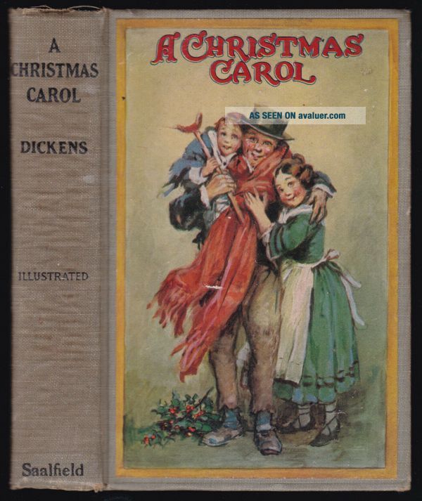1927 Vtg Book Charles Dickens A Christmas Carol Helene Nyce ...