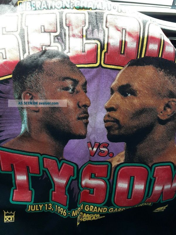 Mike Tyson Vs Bruce Seldon Fight T - Shirt MGM Large Tupak Shakur ...
