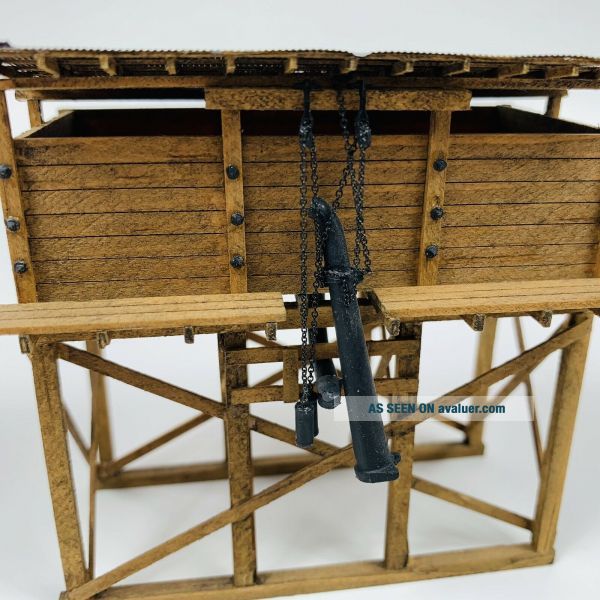 Vintage HO Scale Wood Custom Structure Building 1:87 Weathered Detailed ...
