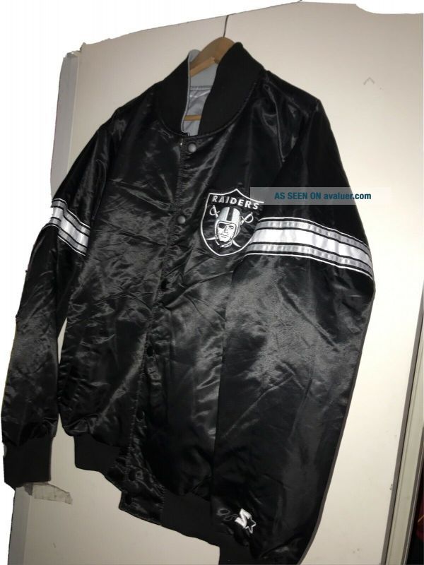Starter LA Oakland Raiders Reversible Satin Throwback Sideline Team Men ...