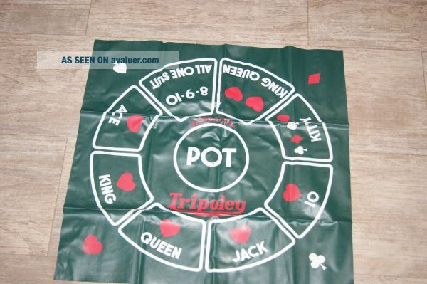 Vintage 1965 Cadaco Tripoley Game Mat Only, Deluxe Edition | #29376680