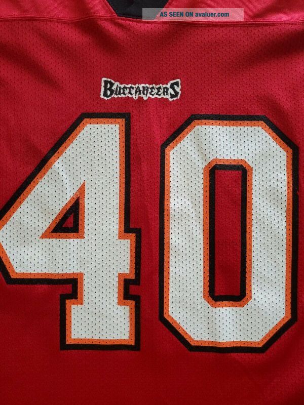 Vintage Mike Alstott 40 Tampa Bay Buccaneers NFL Reebok Jersey Mens XL ...