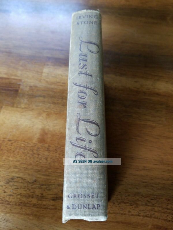 Lust For Life Novel Of Vincent Van Gogh Irving Stone First Edition 1934 ...