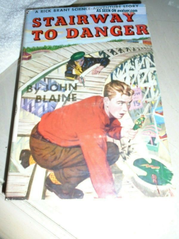 RICK BRANT STAIRWAY TO DANGER BY JOHN BLAINE 1952 W DUST COVER | #29554515