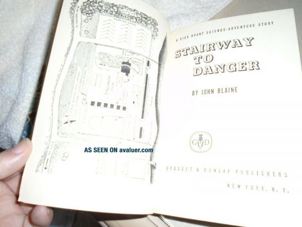 RICK BRANT STAIRWAY TO DANGER BY JOHN BLAINE 1952 W DUST COVER | #29554515